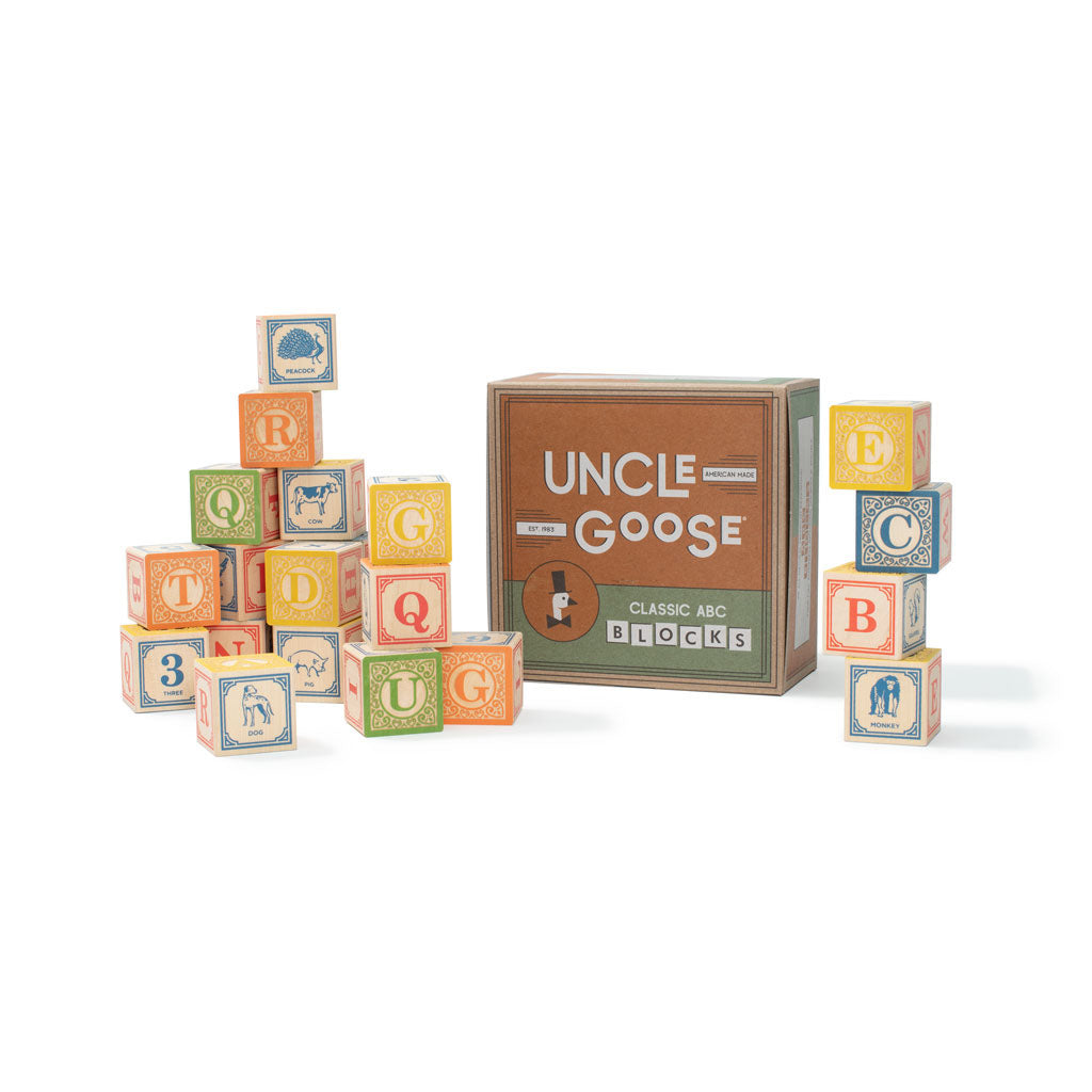 Uncle Goose Wooden Toys | Classic ABC Blocks – SavvyMamaSG