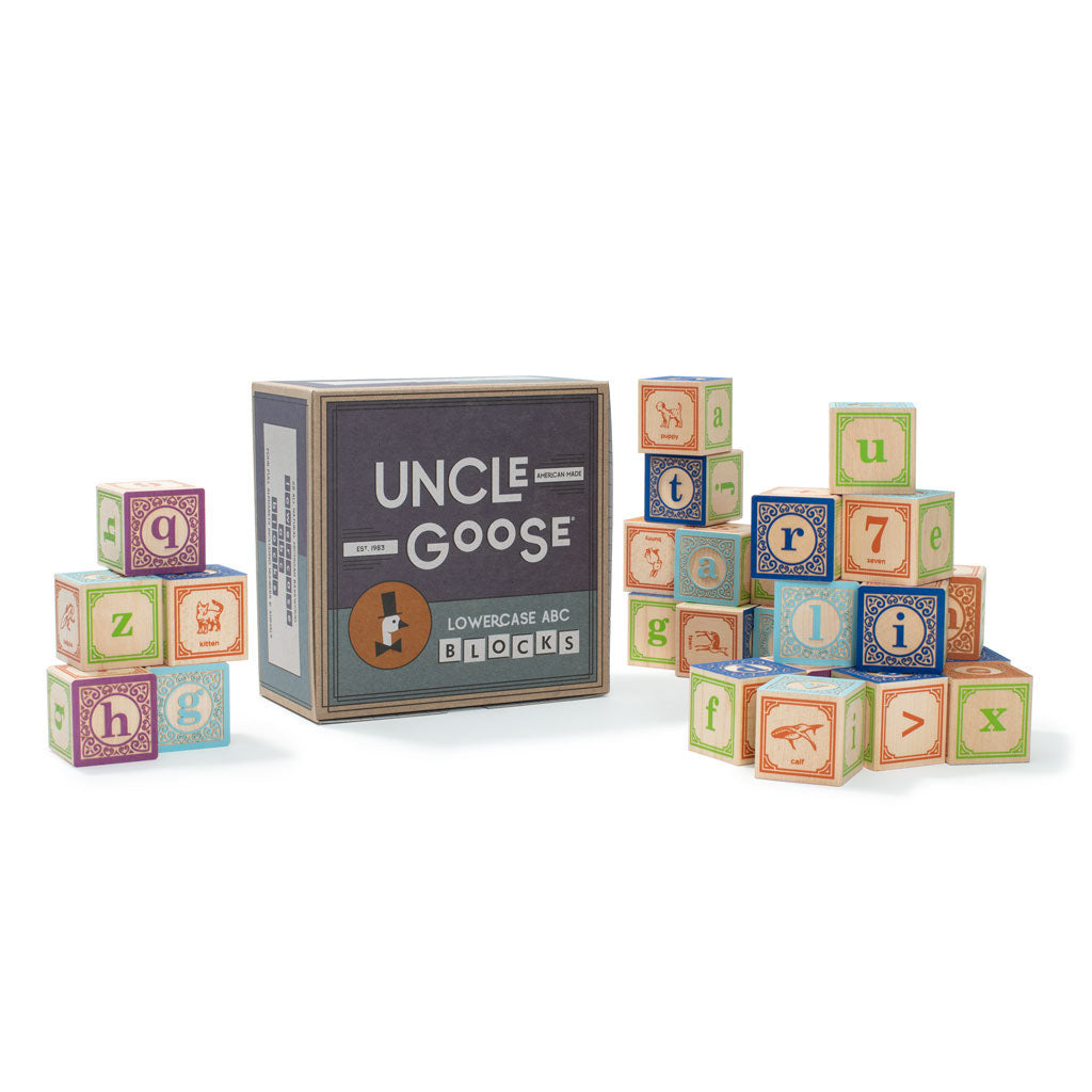 Uncle Goose Wooden Toys | Classic Lowercase ABC Blocks – SavvyMamaSG